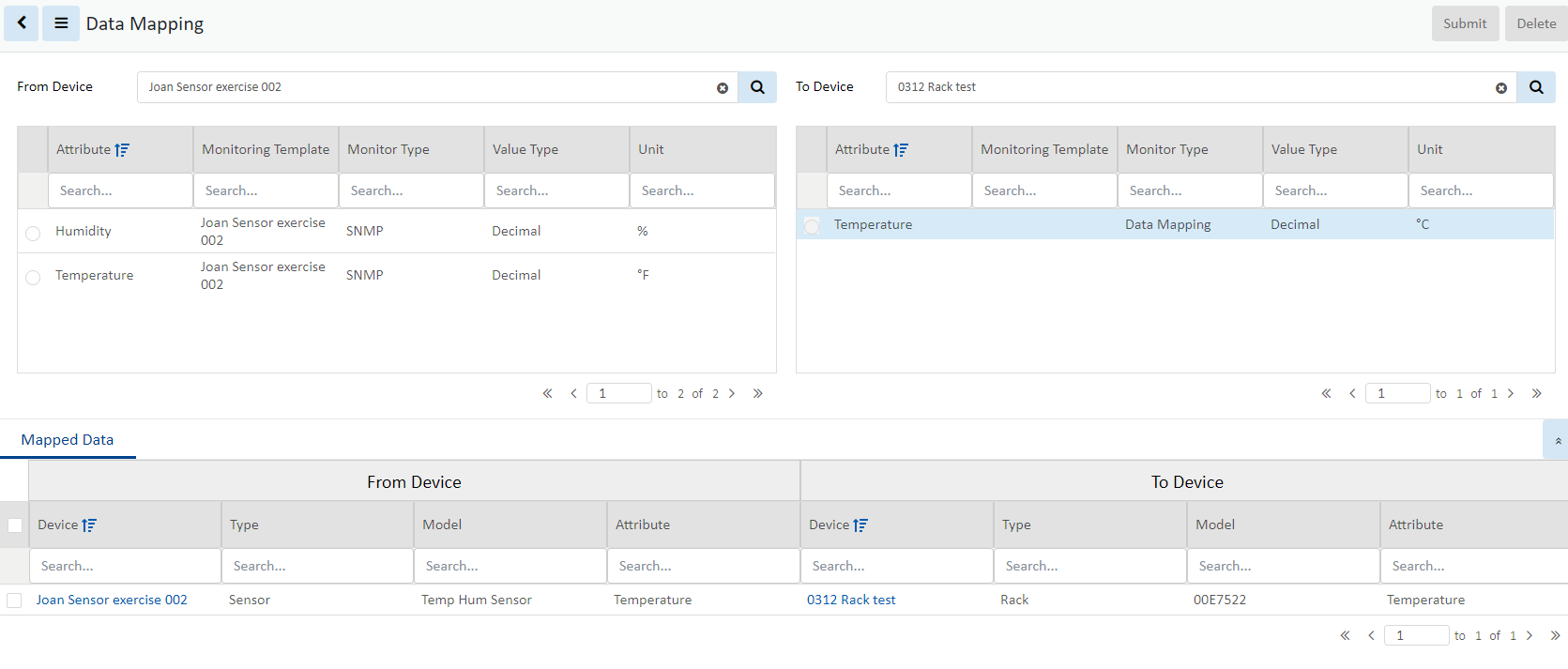 How to configure Data Mapping